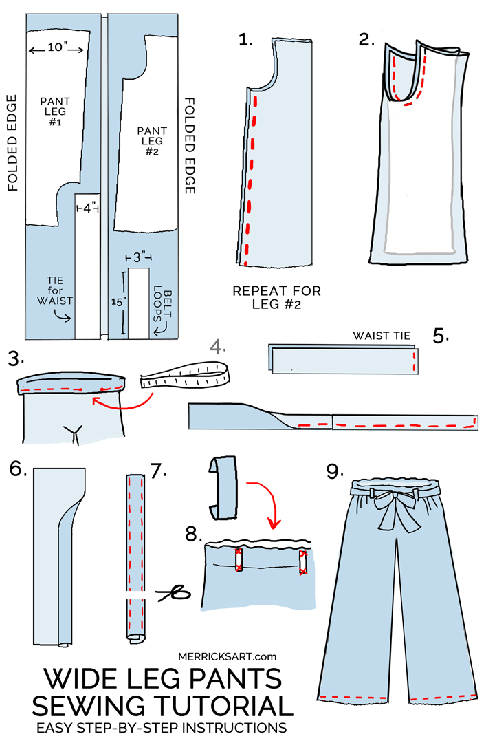 How To : Wide Leg Pants💙