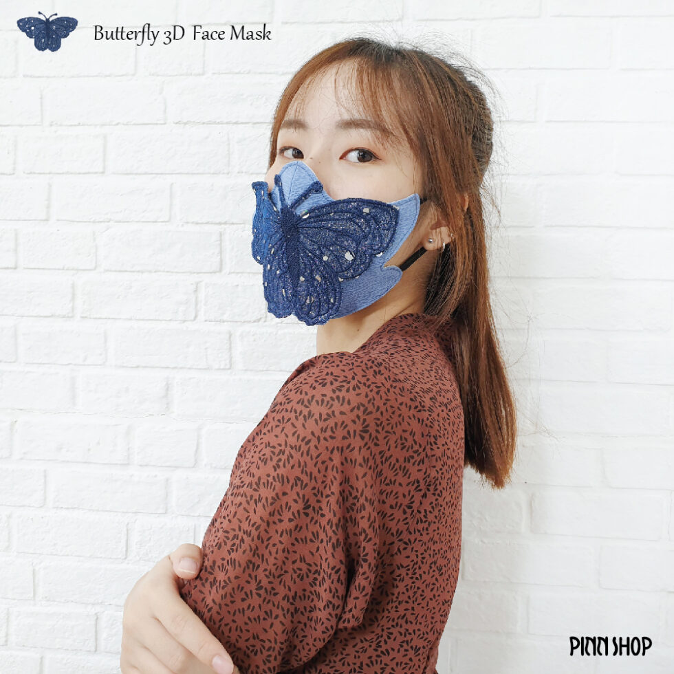How to Butterfly 3D face mask หน้ากากผีเสื้อ 3 มิติ I ฟรี แพทเทิร์นและ ...