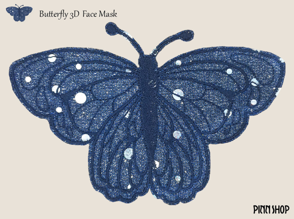 How to Butterfly 3D face mask หน้ากากผีเสื้อ 3 มิติ I ฟรี แพทเทิร์นและ ...